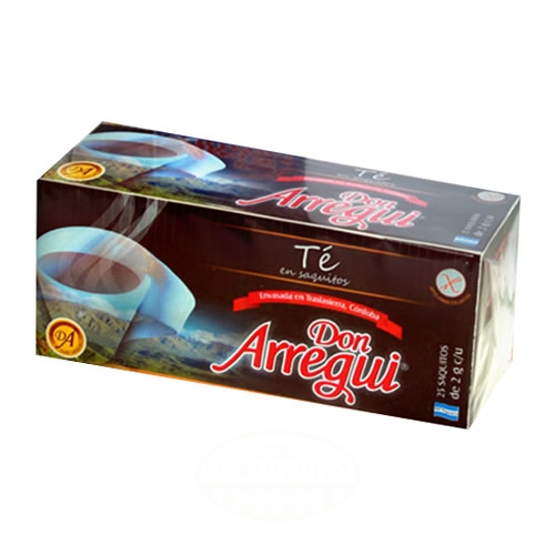 Don Arregui Te Negro x 25 Saquitos - Tienda Online El Banquito