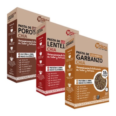 Wakas Pasta de Legumbres Sin TACC x 250 Grs - Tienda Online El Banquito